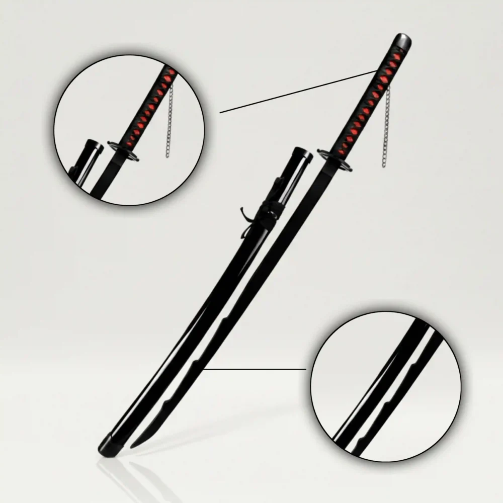 Ichigo Kurosaki Tensa Zangetsu Wooden Katana 104cm (Bleach) – The ...