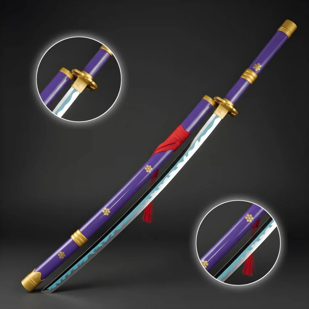 Zoro Yama Enma Purple Wooden Katana 104cm (One Piece) – The Uzumaki Store